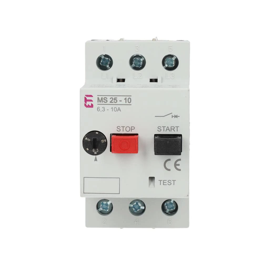 ETI motorbeveiligingsschakelaar MS25-10 6.3 - 10A (4600100 ...