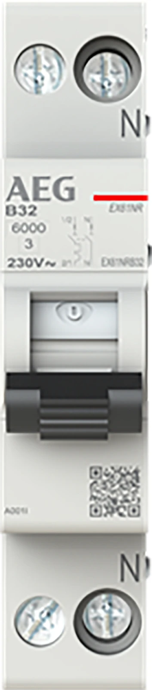 ABB Componenten installatieautomaat 1-polig+nul 32A B-kar (EX61NRB32) | Groepenkastbestellen