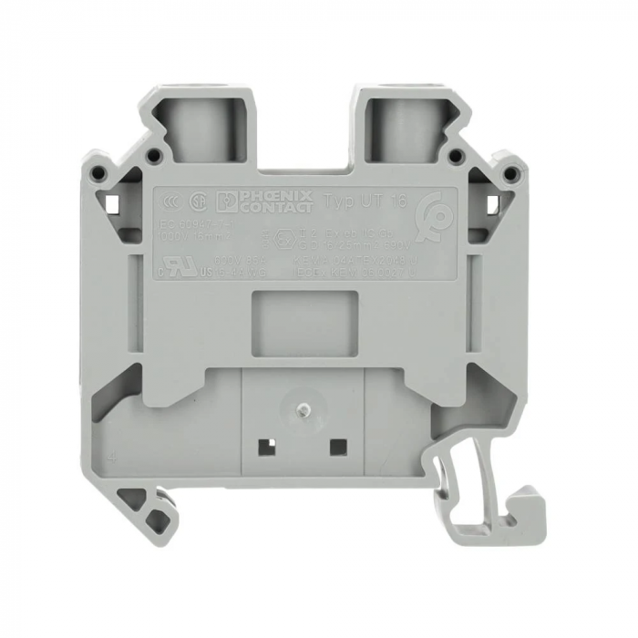 Phoenix Contact rijgklem met schroefaansluiting 16 mm² - grijs (UT 16 ...