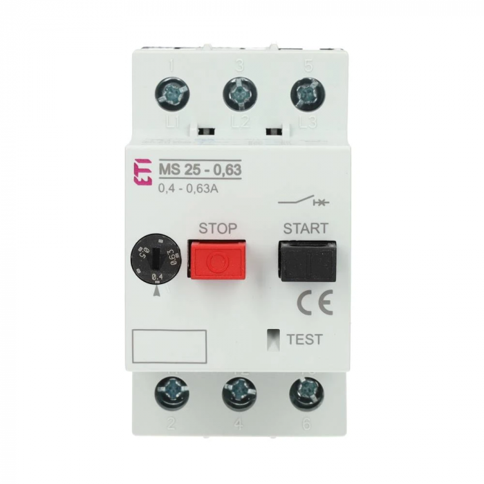 ETI motorbeveiligingsschakelaar M25-0.63 0.4 - 0.63A (4600040 ...