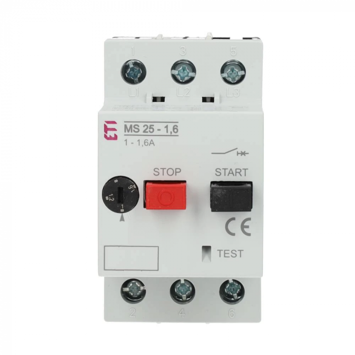 ETI motorbeveiligingsschakelaar MS25-1.6 1.0 - 1.6A (4600060 ...