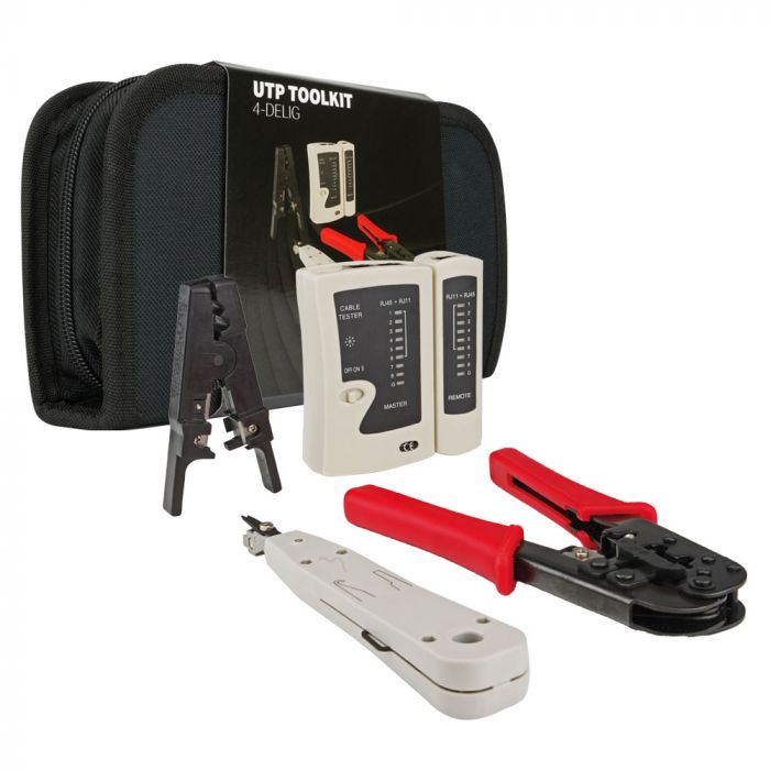 EMhub netwerkkabel UTP toolkit inclusief tester en LSA tool (4080157 ...