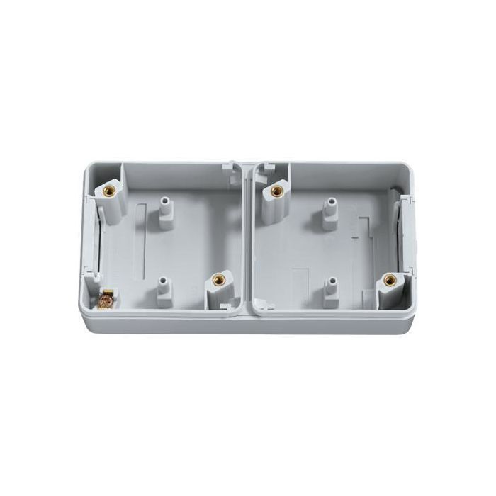 JUNG onderkast horizontaal 2-voudig IP44 - WG800 grijs (822 ...