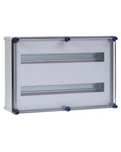 Halyester installatiekast met dinrail leeg