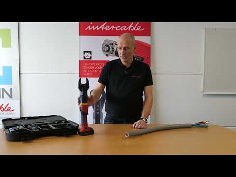 Intercable hydraulische accu kabelschaar snijder max 45mm (AS45) | Groepenkastbestellen